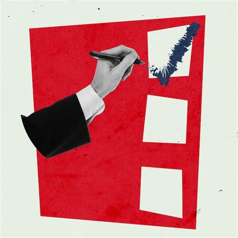 Premium Photo Vote Concepts Art Collage Election Day Creative Design