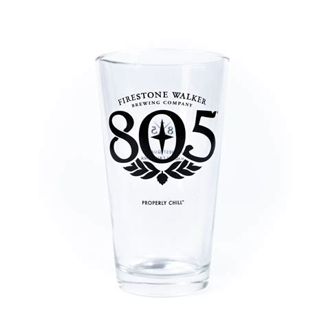 805 Logo Pint 16oz Firestone Walker Brewing Company
