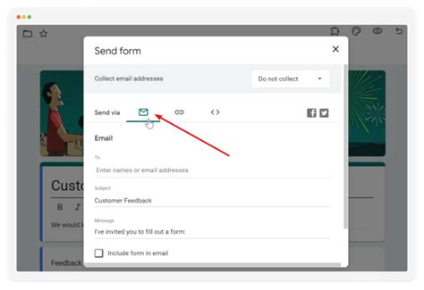 How to embed a Google Form in an email