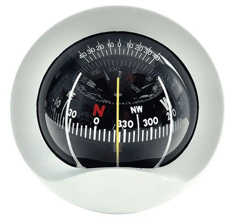 Bulkhead Mount Compass White Tanzer Boat Parts