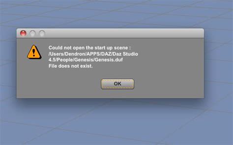 Could Not Open The Start Up Scene On DAZ Studio Techyv