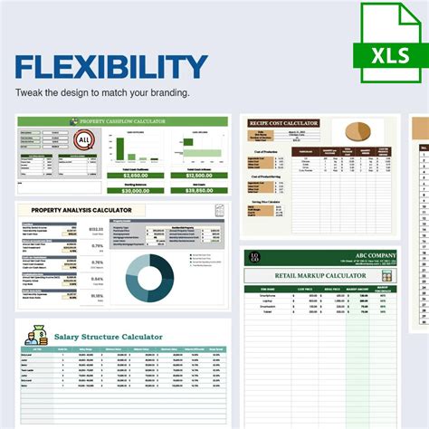 50 Ultimate Calculator Template Bundle Design In Excel Format Easily Editable Printable