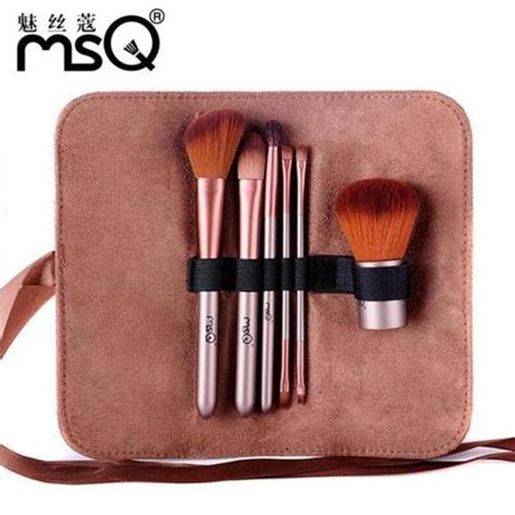 Shungho Msq Brand 6pcs Makeup Brushes Set Coffee Makeup Brushes