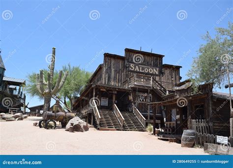 Goldfield Ghost Town Arizona Editorial Image Image Of Morning