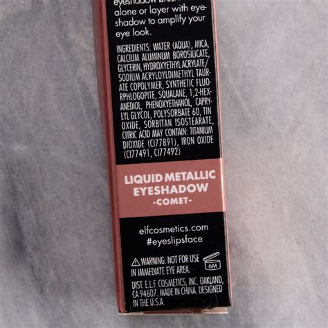 Elf Comet Big Dipper Galaxy Liquid Metallic Eyeshadows Reviews