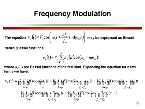 Angle Modulation Frequency Modulation Consider Again The General