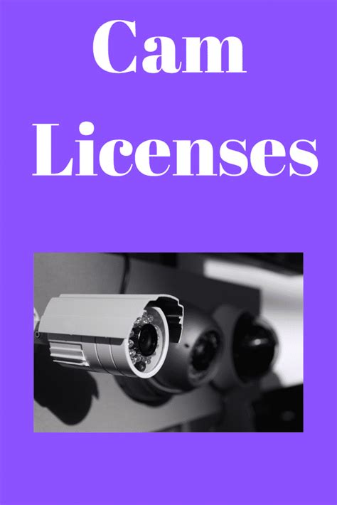 Cam Licenses Securities Cameras