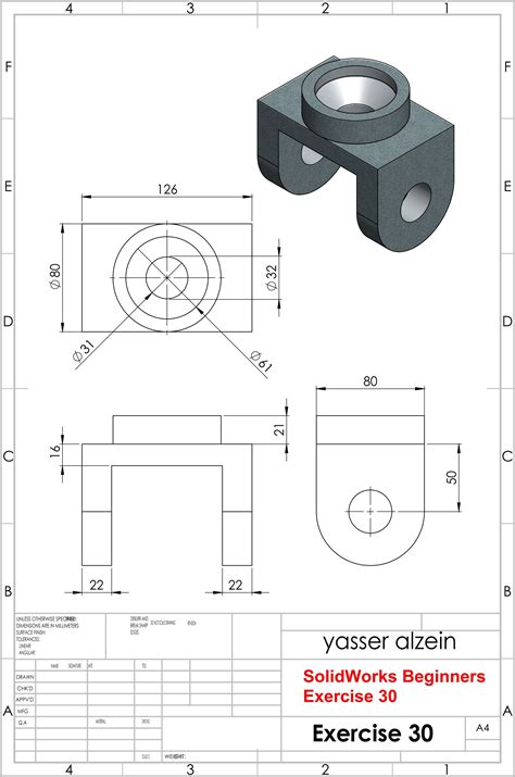 SolidWorks Tutorial Beginners Exercise