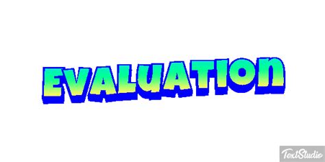 Evaluation Word Animated  Logo Designs
