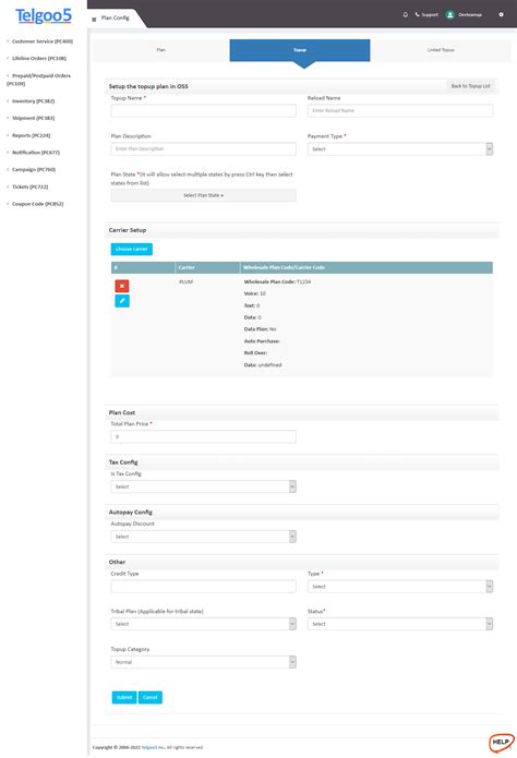 How To Add A Topup Plan In Telgoo5 Telgoo5 Support