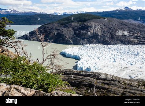 Grey Glacier Viewpoint On The O Circuit Torres Del Paine National