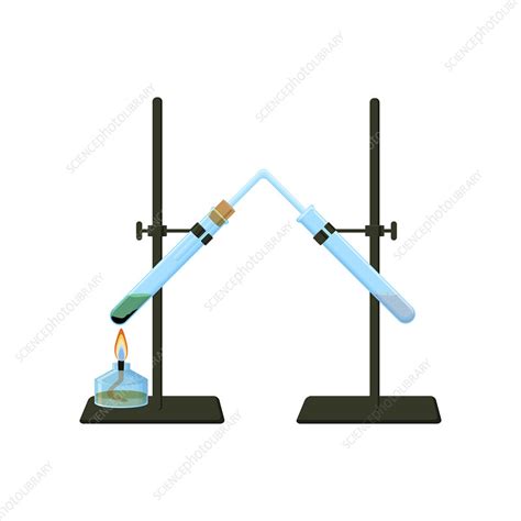 Thermal Decomposition Experiment Illustration Stock Image F027
