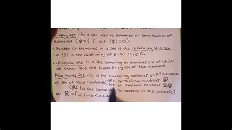 Introduction To Sets Definitions And Properties Youtube