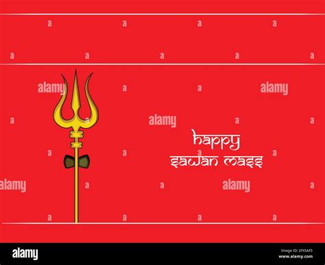 Sawan Mass Hindu Festival Background Stock Vector Image And Art Alamy
