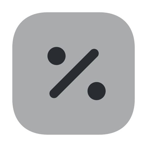 Percentage Square User Interface And Gesture Icons