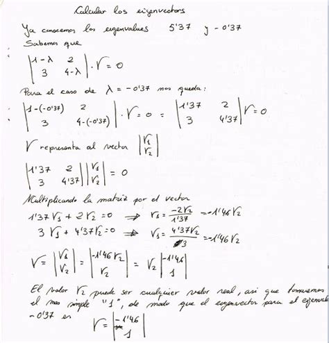 R And Chemometrics Cálculo De Los Eigenvectors Eigenvectors Calculation