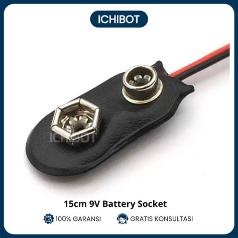 Socket Baterai 9v 15cm Battery Socket Ichibot Store