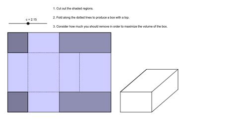 Optimization Box With Top Geogebra