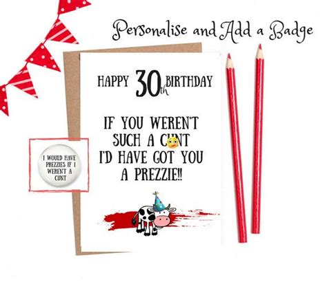 30th Funny Birthday Card 30th Birthday Funny 30th Birthday Birthday