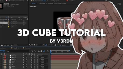 3d Cube Tutorial After Effect Tutorial Youtube