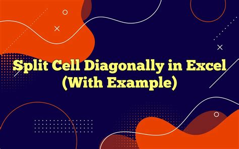Split Cell Diagonally In Excel With Example
