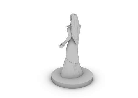 Human Female Wizard With Raven Dress Tabletop Dnd Gaming Miniature Etsy