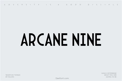 Arcane Nine Font Free Download And Preview Deefont Arcane Nine Font Free Download And Preview Deefont