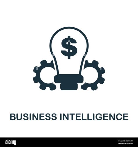 Business Intelligence Icon Monochrome Simple Business Intelligence Icon For Templates Web