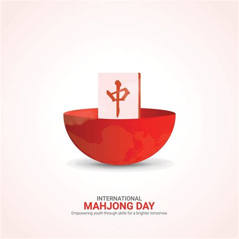 International Mahjong Day Creative Ads Design Mahjong Day Icon