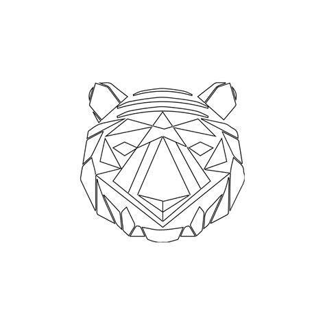 Free Geometric Tiger Vector Template To Edit Online