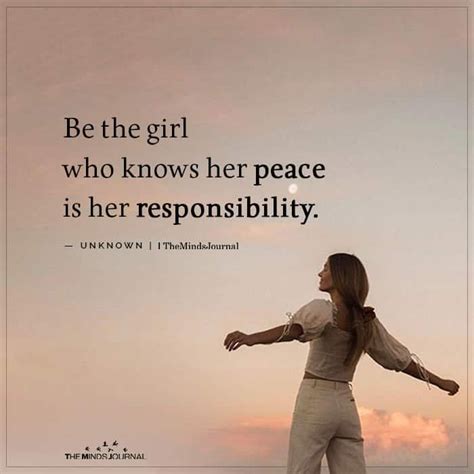 Be The Girl Who Knows Her Peace Life Quotes For Girls Lonliness