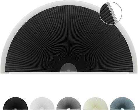 Chyoung Blackout Half Circle Window Shade No Drill Thermal