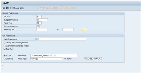FMHIE IMPORT SAP Tcode Import Multi Level Budget Structure