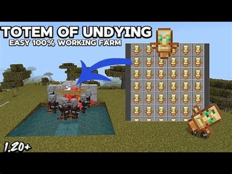 Totem Of Undying Farm In Minecraft 120 Pe 100 Working Farm In