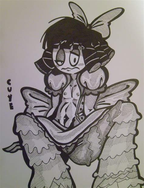 Rule 34 Adult Swim Blush Blushing At Viewer Cameltoe Creepy Susie Dress Goth Legwarmers