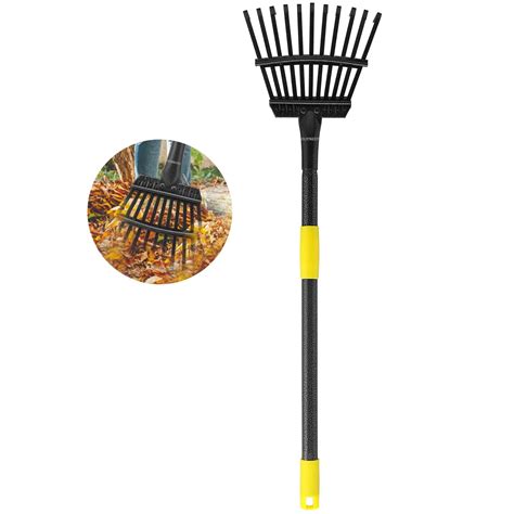 60 Inch Heavy Duty Small Garden Rake 11 Metal Tines 85 Inch Wide