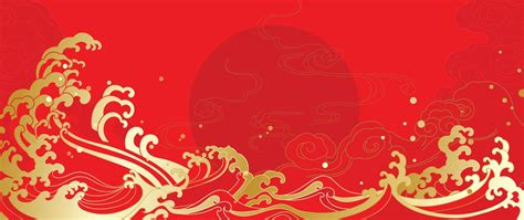 Red And Gold Chinese Wallpaper