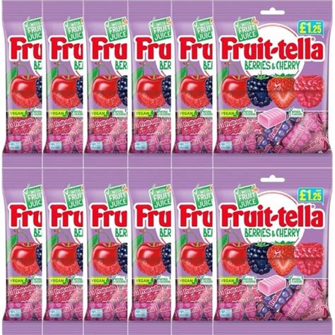 Fruitella Vegan Berry Cherry 135g Pack Of 12 Long Expiry Ebay Uk