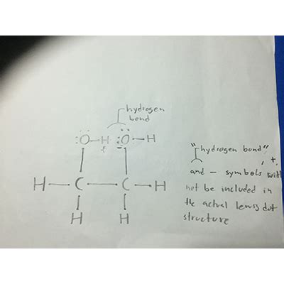 In The Lewis Dot Structure Of Ethylene Glycol Would One Hydrogen Atom