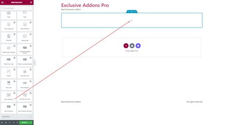 how to configure and style woo checkout widget with elementor exclusive