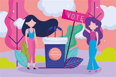 Women Campaign Elections 1236079 Vector Art At Vecteezy