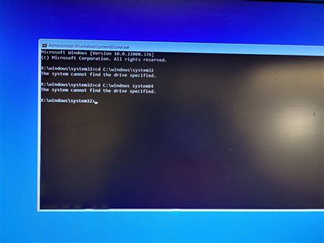 Im Trying To Force Factory Reset My Pc Using The Command Function But
