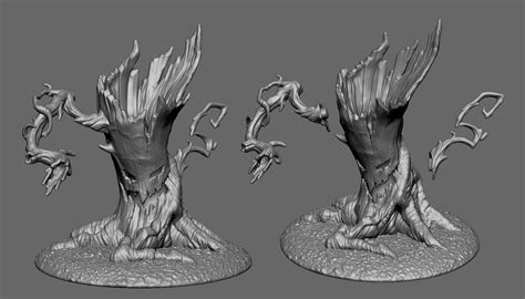 Stl File 3d Printable Halloween Special Evil Tree Model 🎃 ・design To