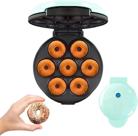 Kiwzxka 2023 Donut Maker Machine 7 Holes Portable Electric