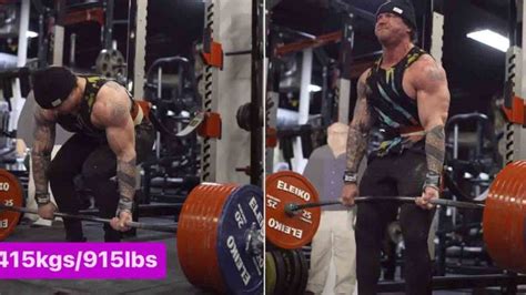 Powerlifter John Haack Cracks 415 Kg 9149 Lb Raw Deadlift Pr Ahead