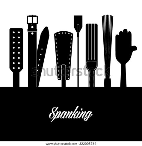 Spanking Set Vector Illustration Stock Vector Royalty Free 322005764