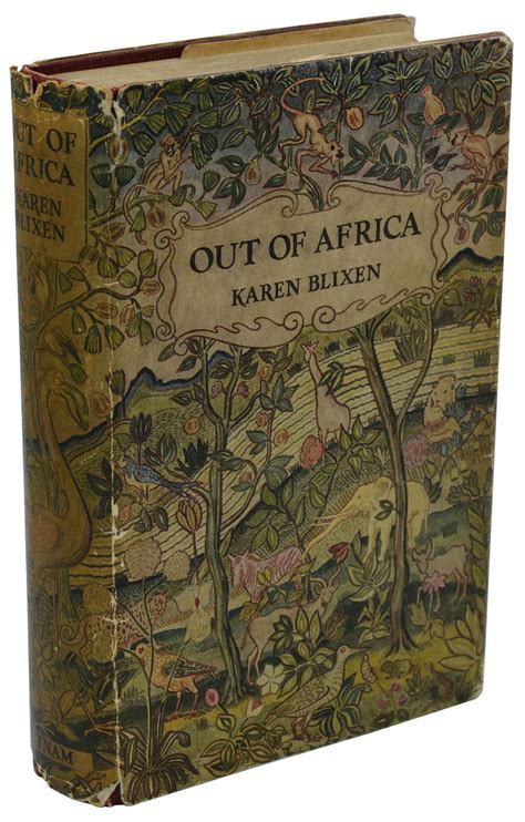 Out Of Africa Karen Blixen Isak Dinesen First Edition