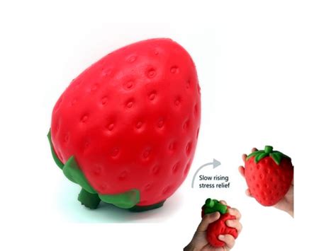 Strawberry Squishy Bulk Custom Stress Ball And Squishy Toys
