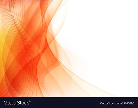 Curve And Blend Light Orange Abstract Background Vector Image