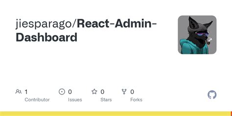GitHub Jiesparago React Admin Dashboard